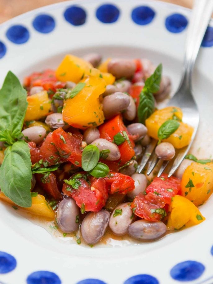 Fresh Tomato and Shelling Bean Salad - David Lebovitz