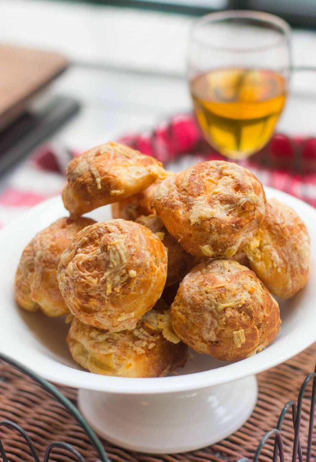 Gougeres: French cheese puffs