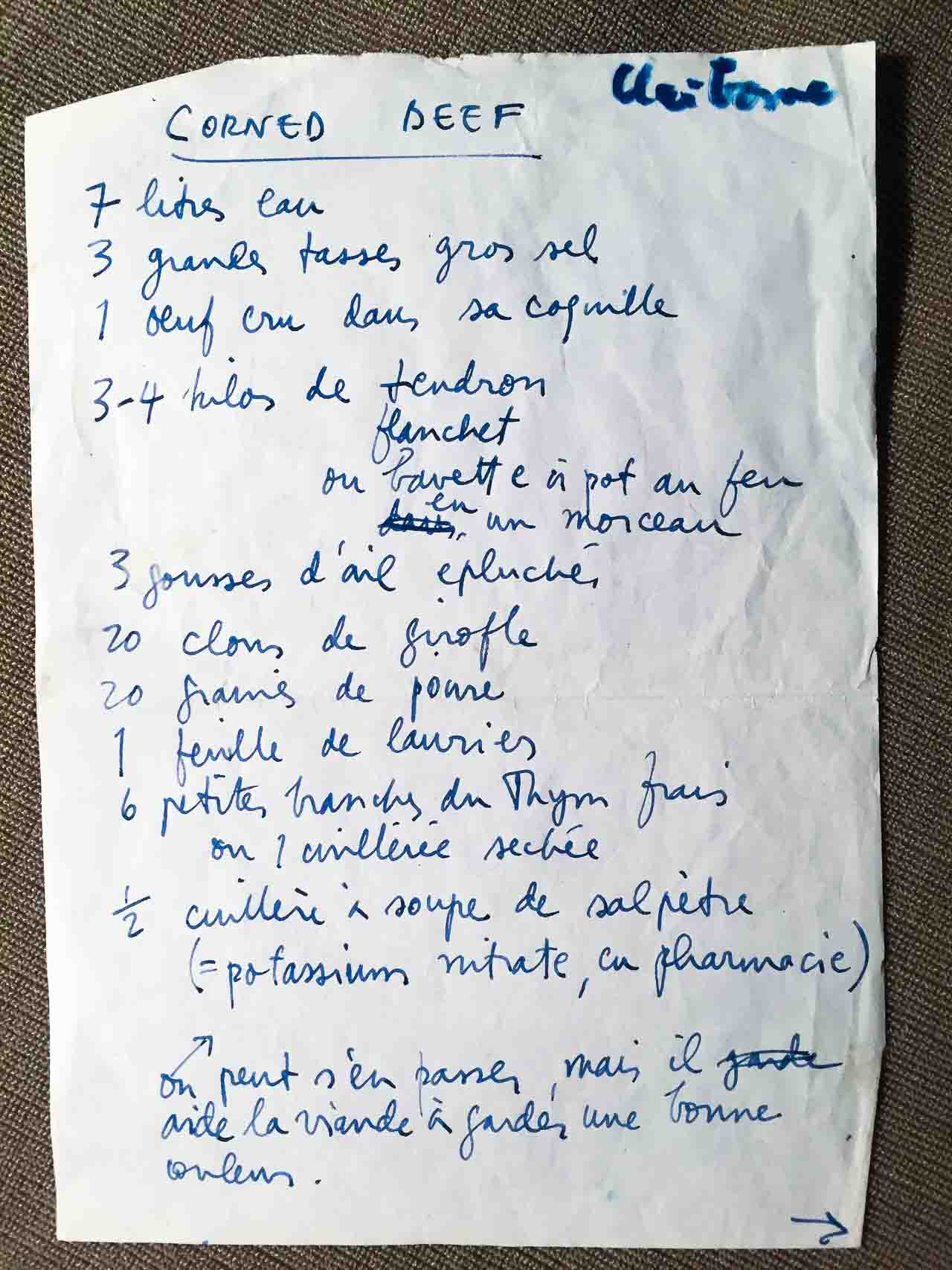 Homemade Corned Beef - David Lebovitz