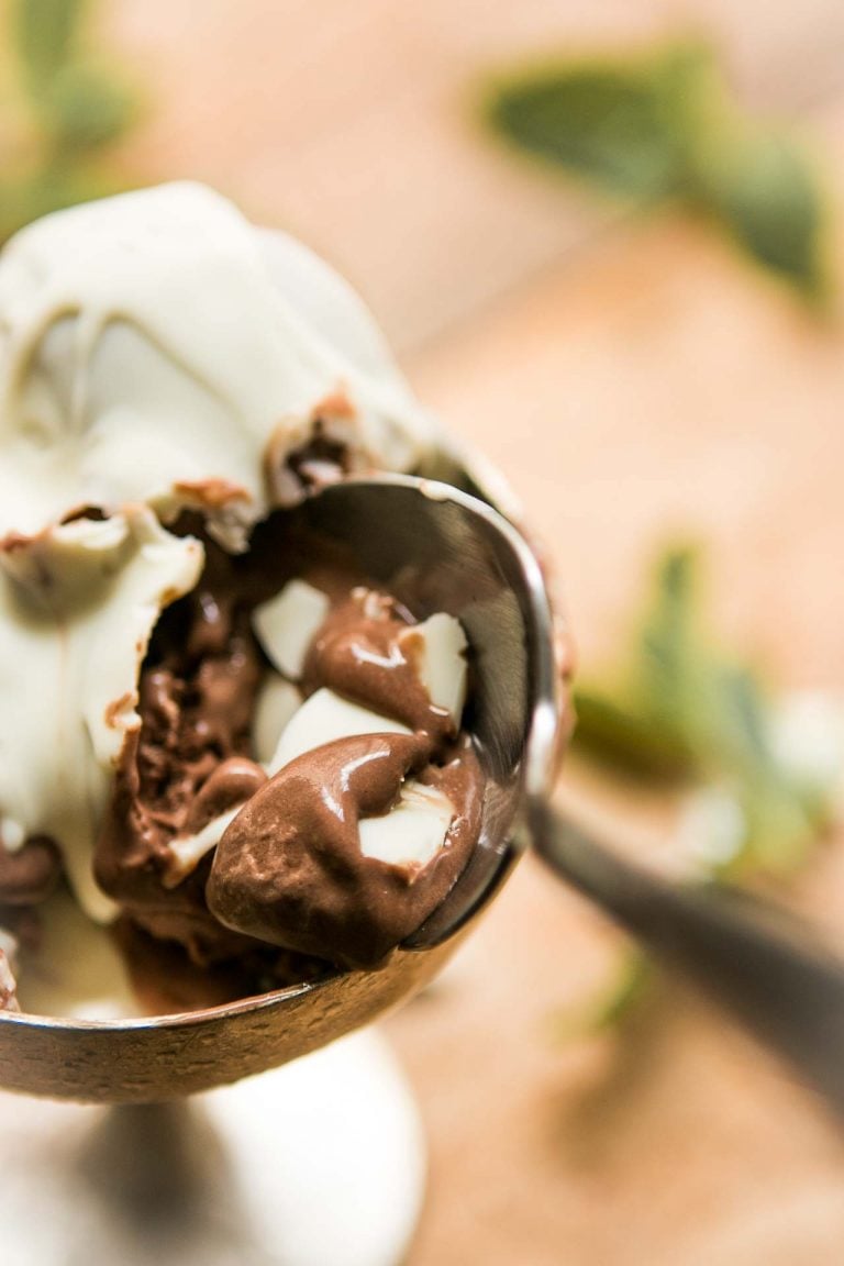 Mint-White Chocolate Ice Cream Shell Coating