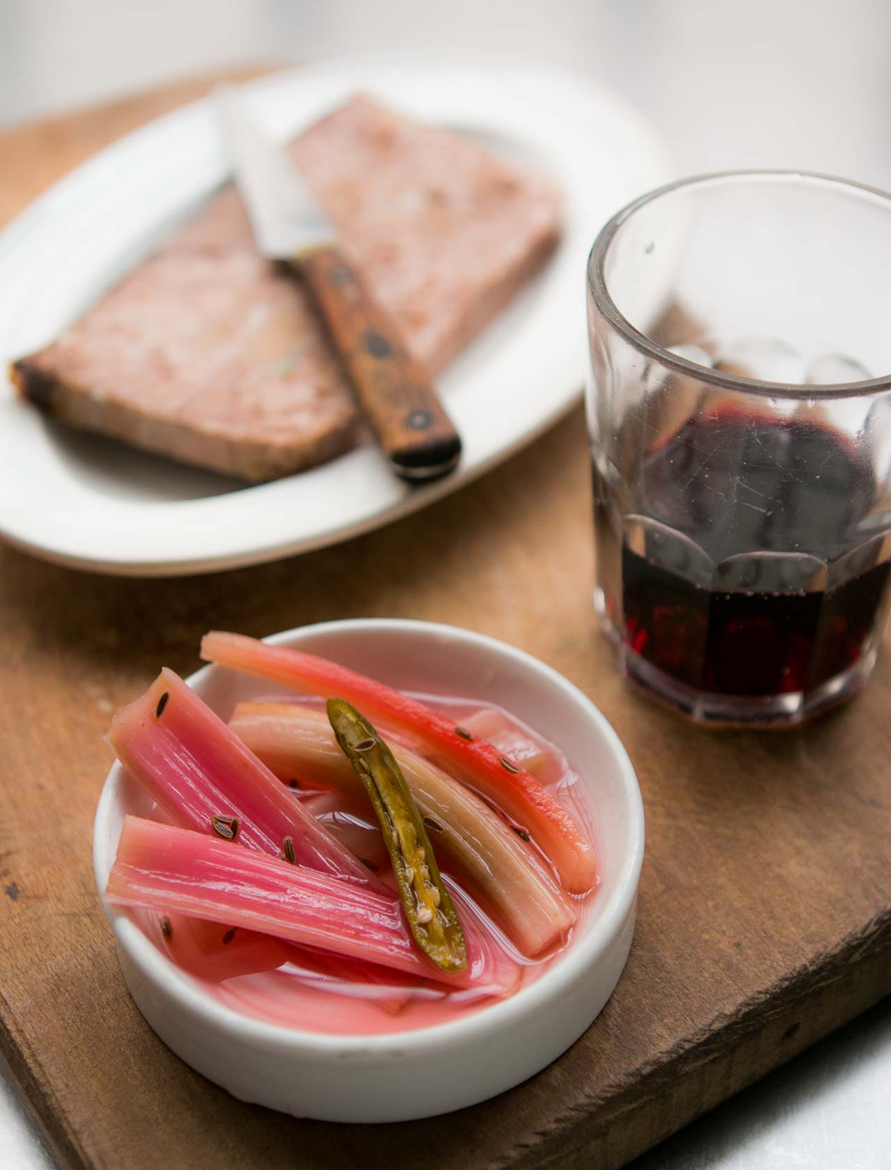 Pickled Chard Stems