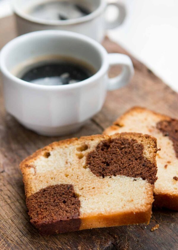 Chocolate, Dulce de Leche, and Vanilla Marble Cake - David Lebovitz
