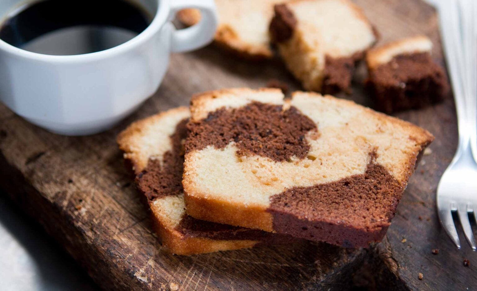 Chocolate, Dulce de Leche, and Vanilla Marble Cake - David Lebovitz