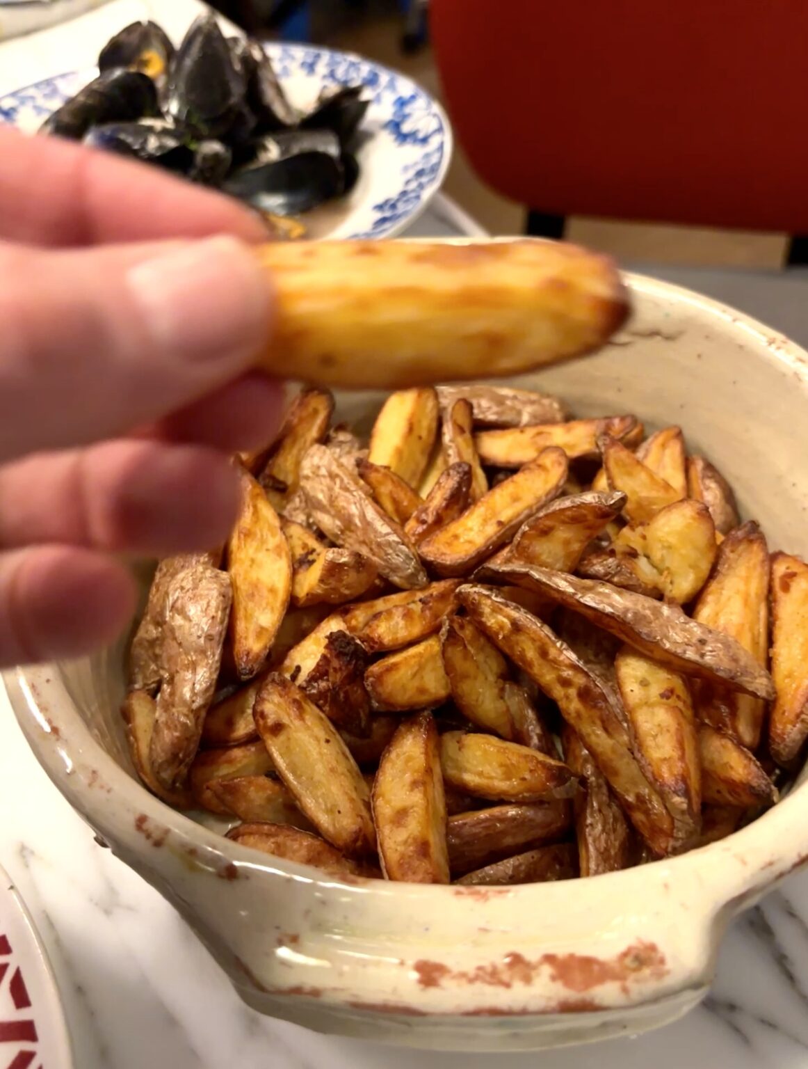 Moules Frites (Mussels and French fries)